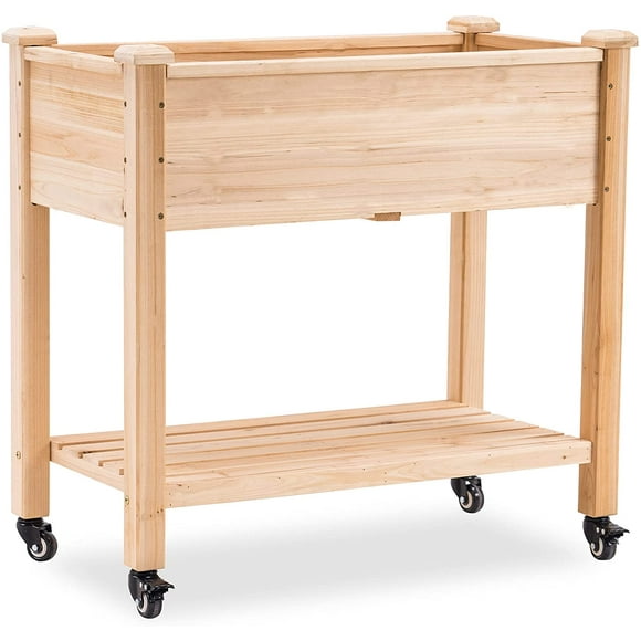 Elevated Planter Box Wheels