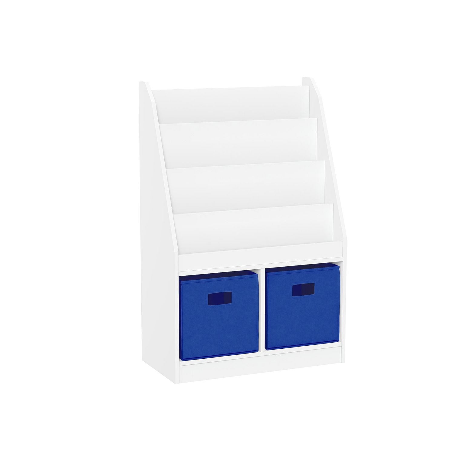 Click here for Kids Book Rack with 2 Cubbies - Blue prices