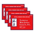 2026 Mahjong Cards 4 Pcs, MahJong Standard Hands and Rules, Line Finder ...