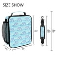 ALAZA Cute Sharks Jumping Lunch Box Insulated Cooler Lunch Bag with ...
