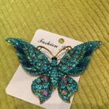 Butterfly Brooch Luxury Crystal Pin For Women Party Banquet Rhinestone ...