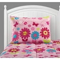 Heritage Club Daisy Floral Bedding Set w/ Reversible Comforter, Full ...