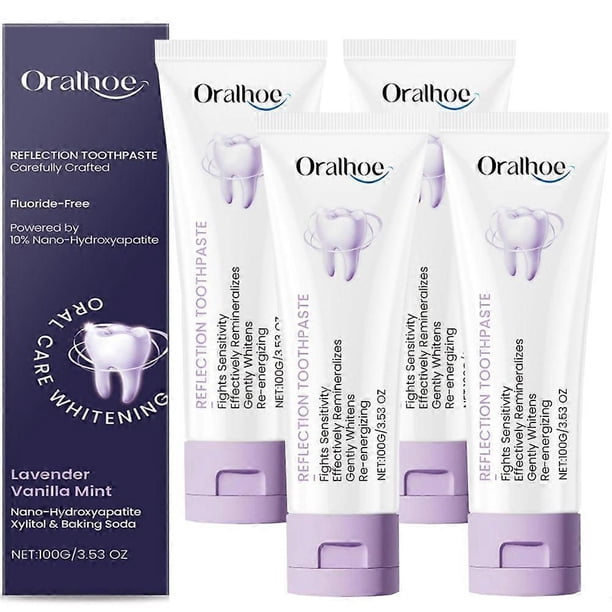 Nano Hydroxyapatite Toothpaste, Fluoride-Free, Xylitol Remineralizing ...