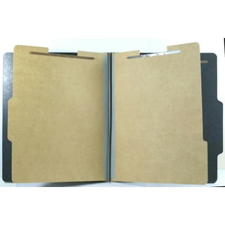 Six-Section Classification Folders, Heavy-Duty Pressboard Cover, 2 ...