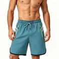 Ceisia Men's Quick Dry Athletic Shorts with Zipper Pockets and Colorful ...