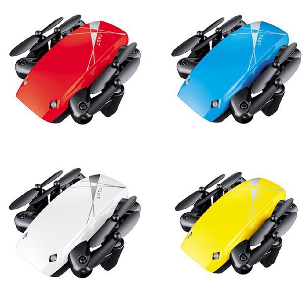 Fpv drone S9 Pocket Mini Foldable RC Drone 2.4GHz 6 Axis Gyro Quadcopter With Camera WiFi FPV Headless Mode One Key Automatic Return Alititude Hold Aircraft Toys White Walmart