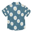 BZSMCE Short-Sleeve Button-Down Shirt Summer White Dandelion Flowers ...