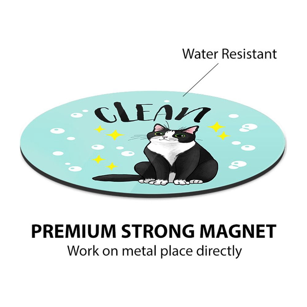 Bedroom Bench Dishwasher Clean/Dirty Magnet Sign - 2x3.5 Inch Black ...
