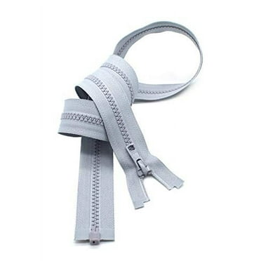 2 Way Zipper - Heavy Duty with Two Way Jacket Zipper Pull Dual Plastic ...