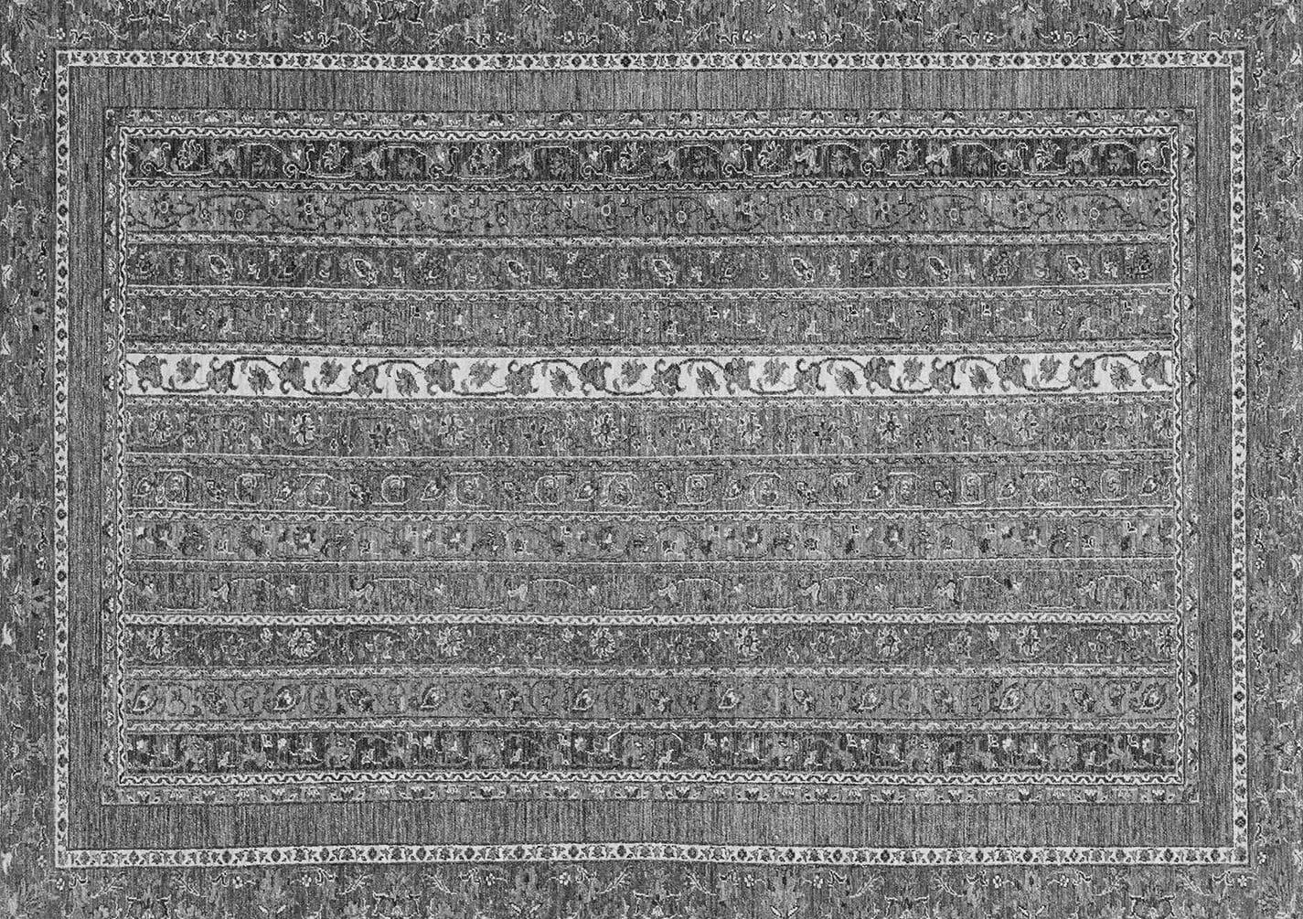 Ahgly Company Indoor Rectangle Abstract Gray Modern Area Rugs, 2' x 5 ...