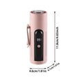 2Pcs 5 Speed Handheld Fan With & LED USB Type C Portable Fan Waist ...