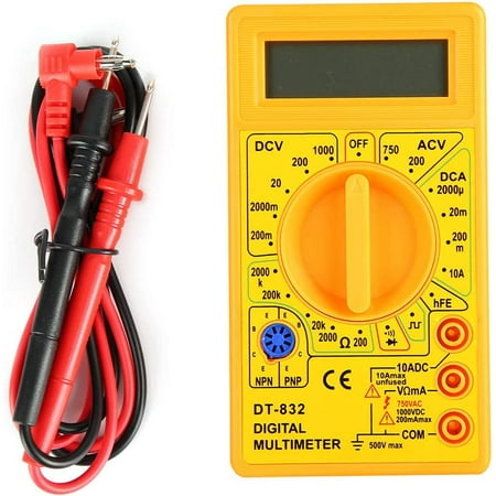 Lepai Digital Multimeter, DT-832 Handheld Pocket Digital Multimeter AC ...