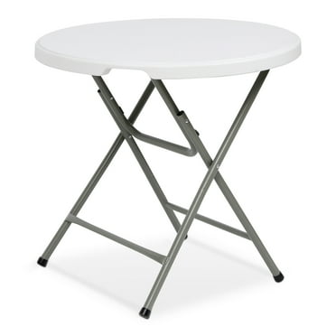 Mainstays 31" Round High-Top Folding Table, Walnut - Walmart.com