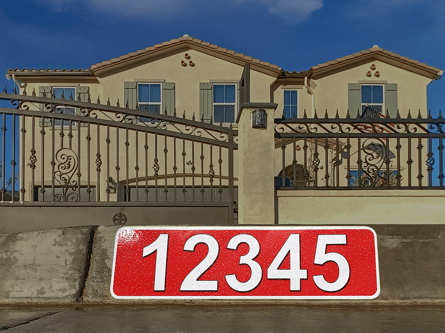 Curb-N-Sign Customized Assorted Colors Curb Sticker, 12 Month Warranty ...