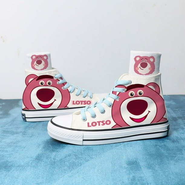 Disney Toy Story Lotso Kawaii Shoes Winnie the Pooh Sneakers High Top ...