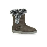 DREAM PAIRS Women's Winter Fully Faux Lined Zipper Closure Snow Knee ...