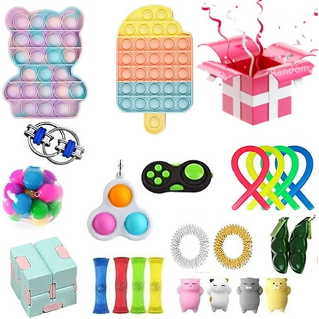 Fidget Packs, 40Pc Simple Dimples Fidget Popper S, Anxiety Fidget For ...
