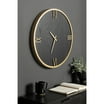 Kate and Laurel Pronte Modern Round Wood and Metal Wall Clock, 22 Inch ...