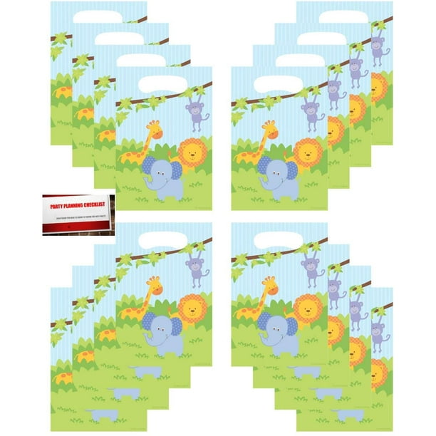 KSCD (16 Pack) Forest Animals Safari Lion Elephant Monkey Birthday ...