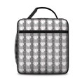 Baseballs and Hearts Light Gray Pattern Insulated Lunch Bag Teens,Lunch ...
