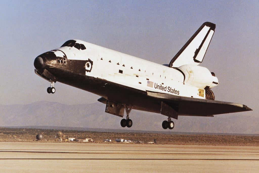 Space Shuttle Challenger Landing Photo Photograph Thick Paper Sign ...