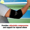 ACE Brand Adjustable Compression Elbow Support, Black – One Size Fits ...