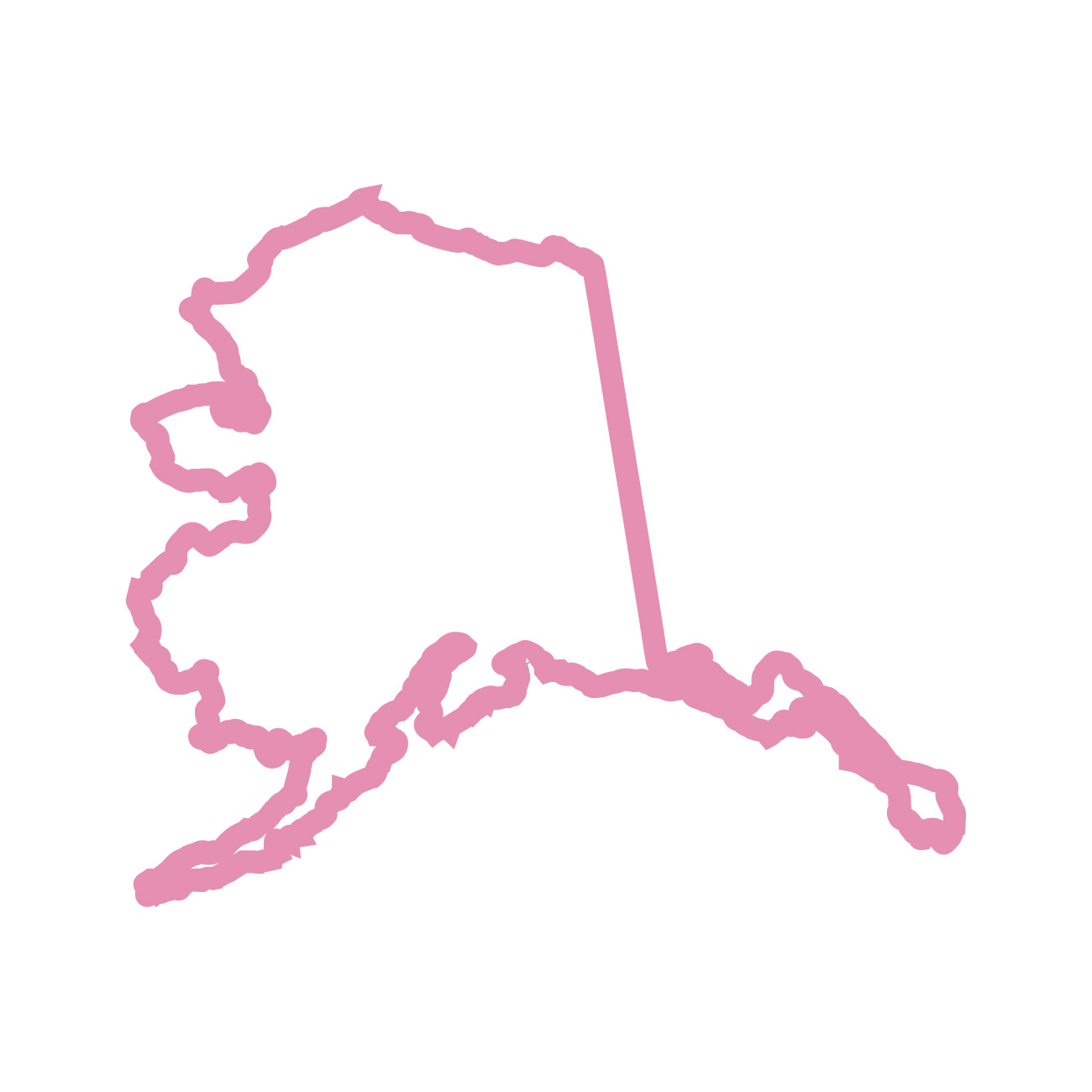 Alaska Outline Sticker Decal Die Cut - Self Adhesive Vinyl ...