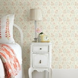 Chesapeake Patsy Multicolor Floral Prepasted Non Woven Blend Wallpaper ...