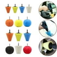 suyin Foam Drill Polishing Cone Ball Pads Kit Car Hub Waxing Buffing ...