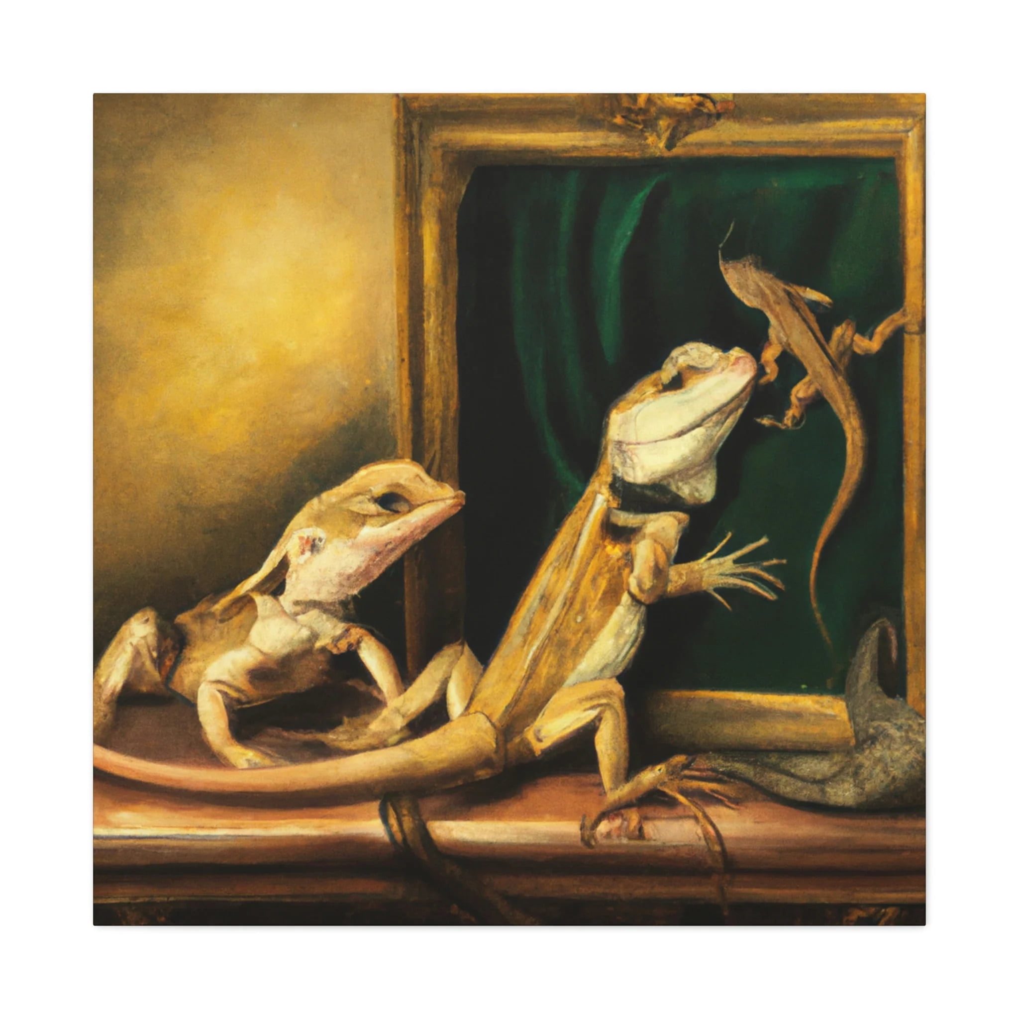 Lizards Rejoice Together - Canvas - Walmart.com