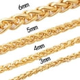 3MM-8MM STAINLESS STEEL TWIST CHAIN NECKLACE FOR MEN WOMEN Punk Neck ...