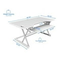 "Rocelco 46"" Deluxe Adjustable Standing Desk Converter with Triple ...
