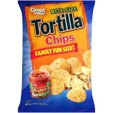 Great Value Bite Size Tortilla Chips, 32 oz - Walmart.com