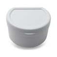 White Denture Box with Inner Net,1Pc Denture Box,Denture Bath Box Case ...