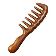 YEAUEME Bald Man Joke Comb Portable Small Wood Fake Hair Brush Toy Bald ...