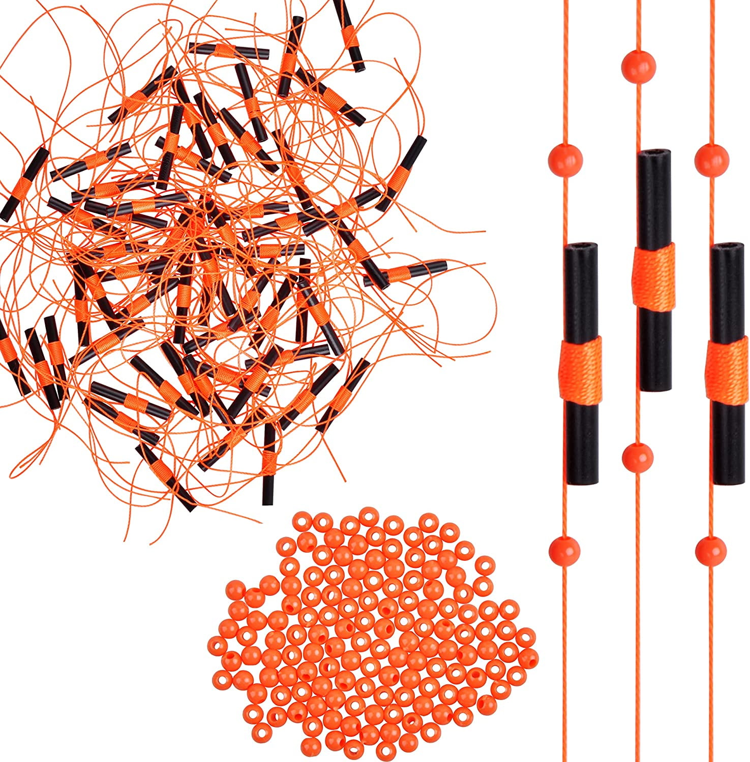 Bobber Stops for Fishing Floats,100Pack Slip Bobber Stop String Knots ...