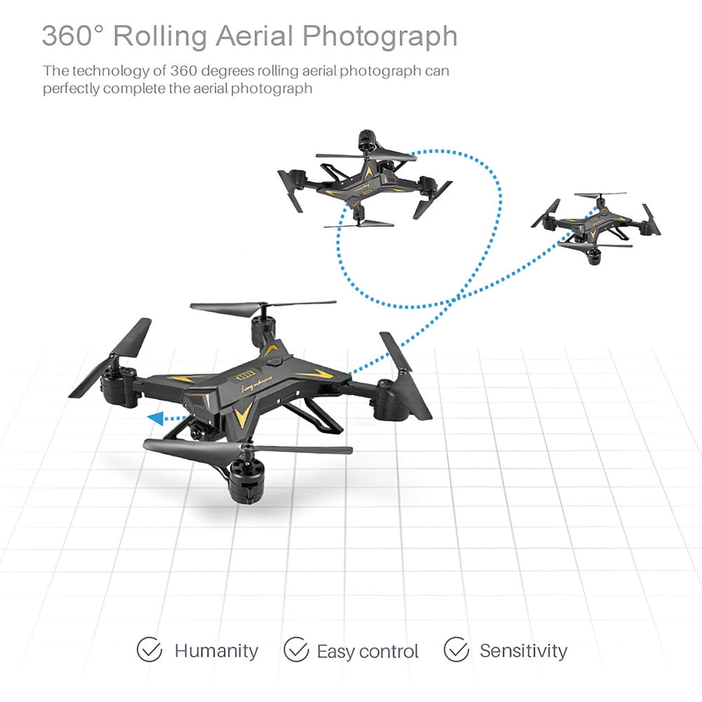 XIN KAI YANG KY601S Foldable Drone with Camera 1080P Wifi FPV Altitude Hold Aerial Photographing RC Quadcopter Walmart