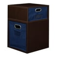 Niche Cubo Storage Set- 1 Half Cube/1 Full Cube with Foldable Storage ...