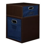 Niche Cubo Storage Set- 1 Half Cube/1 Full Cube with Foldable Storage ...