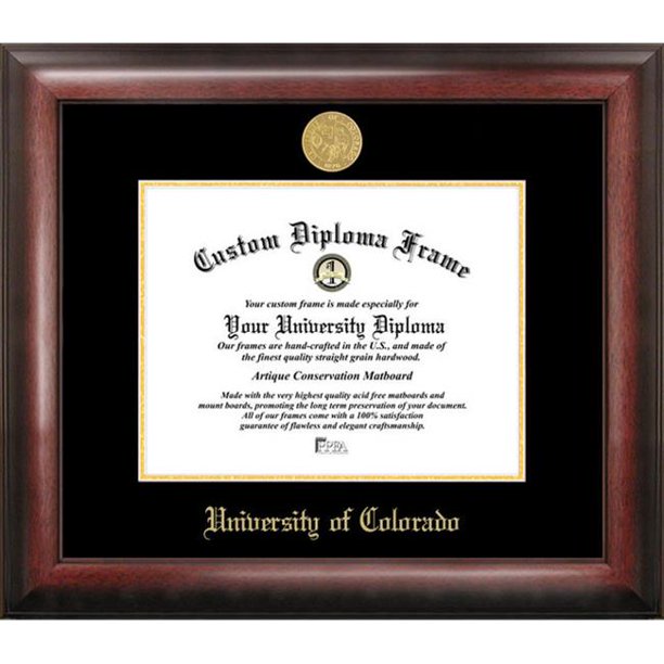 University of Colorado Boulder Gold Embossed Diploma Frame - Walmart.com