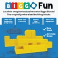 Jumbo Building Blocks - Yellow 48 pc Set for Kids Ages 3-8 for Indoor ...