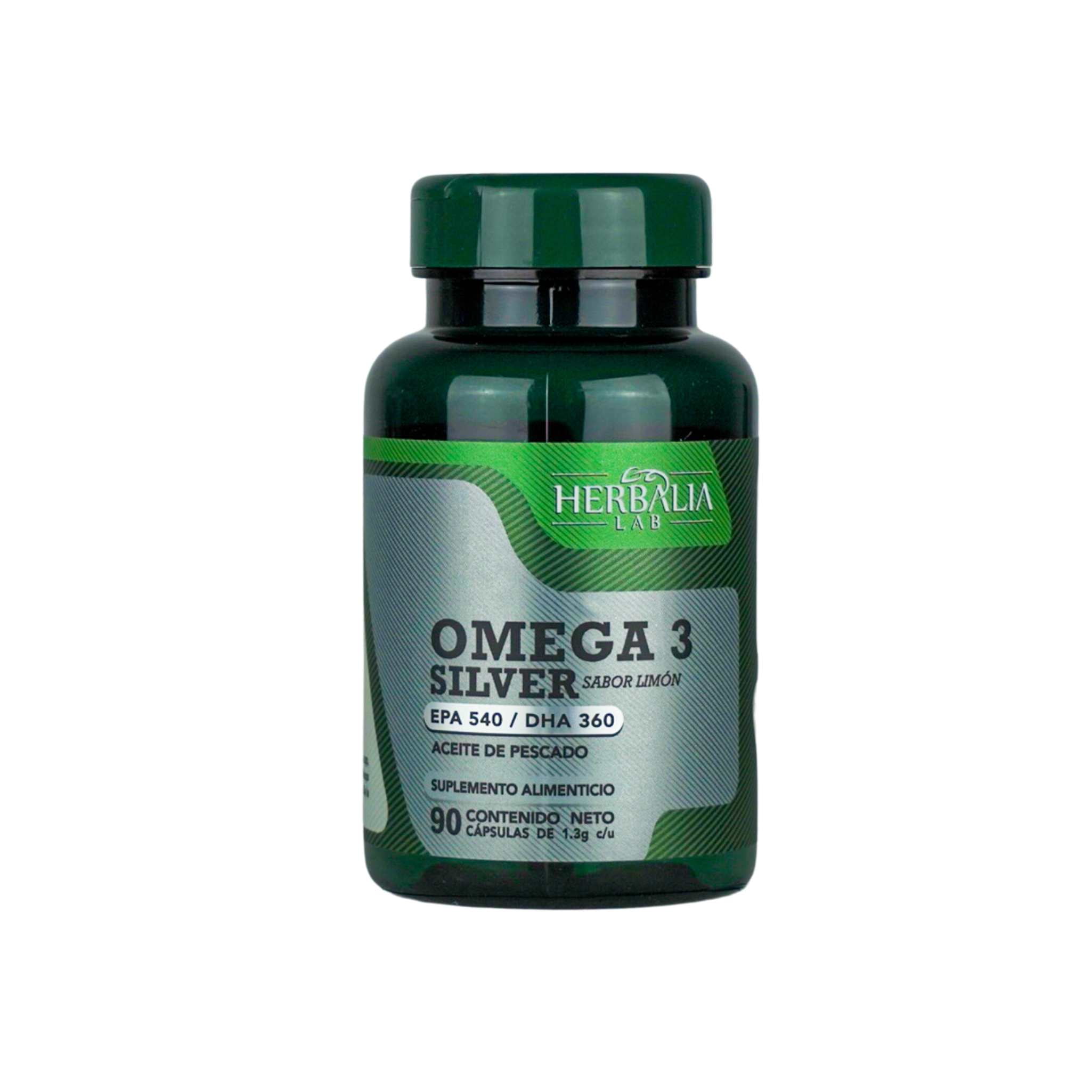 Herbalia Lab | Omega 3 Silver de Alta Potencia, EPA 540 / DHA 360 ...