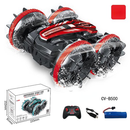 2.4g Amphibious Stunt Remote Control Car Double-sided Tumbling Driving Children's Electric Toys ...