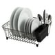 Real Home Innovations Deluxe Small Dish Drainer, Black Chrome - Walmart.com