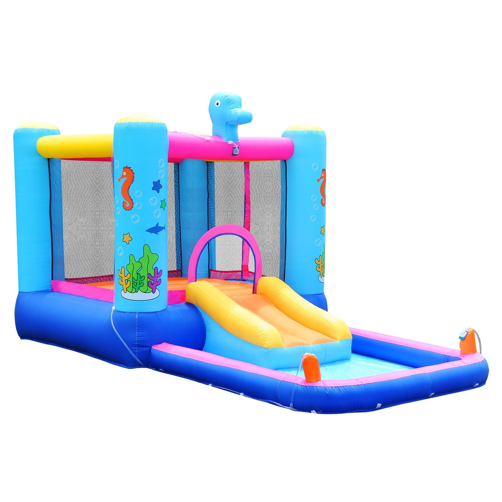 O'force inflatable castle Bounce House with Slide for Kids Foot ...