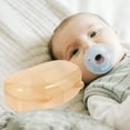 Pacii Pacifier Storage Box Travel Containers for Liquids Baby Round ...