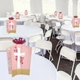 Big Dot of Happiness Pink Elegant Cross - Table Decorations - Girl ...