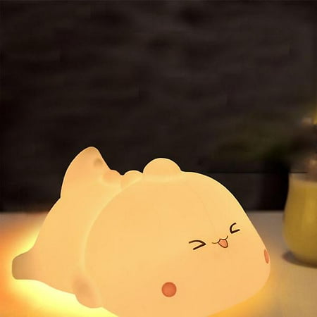 Rechargeable Silicone Cute Animal Night Light For Kids Baby Children,7 ...
