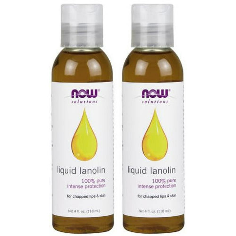 Now Foods - 4 fl oz Lanolin [Pure Liquid] (Pack of 2) - Walmart.com ...