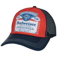 Budweiser Beer Label & All Over Ribbons Reversible Text Bucket Hat ...